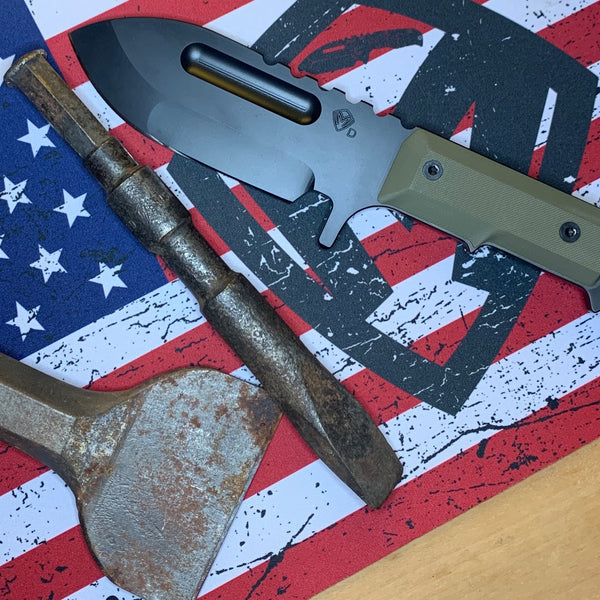 Medford Knife & Tool Sea Wolf S D2 PVD Blade OD Green G10 Handle OD Gr ...